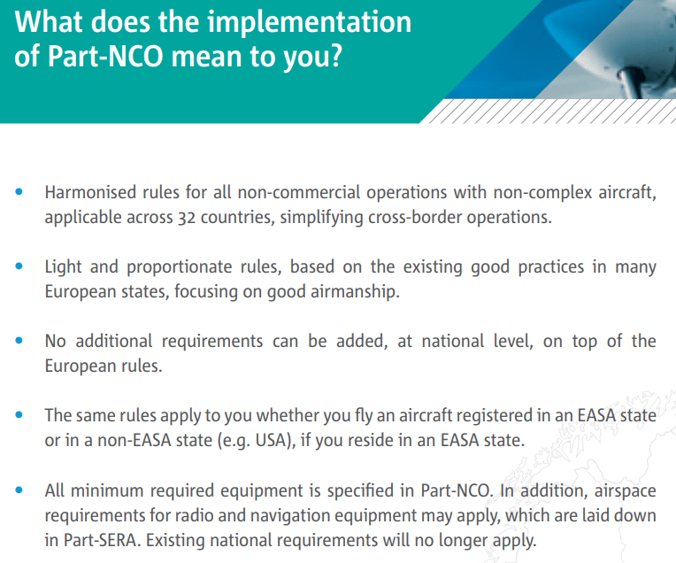 IFR Minimum Equipment and Maintenance – Part-NCO – myclimbrate